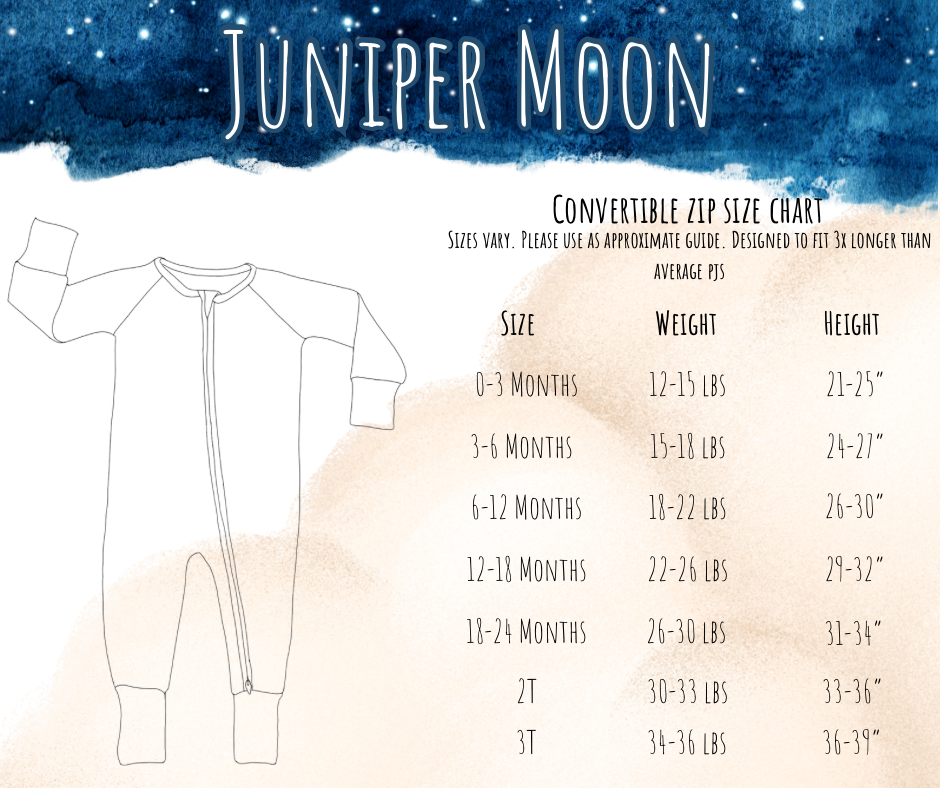 Size Chart – Juniper Moon